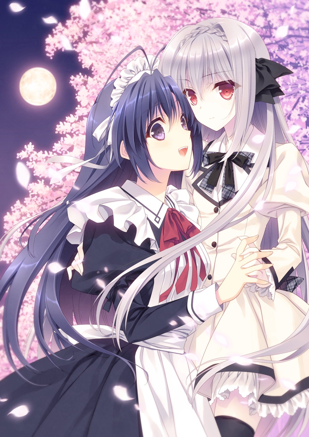 navel suzuhira hiro tsuki ni yorisou otome no sahou kokura asahi sakurakouji luna maid seifuku ...